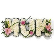 Classic 'MUM' Tribute Letters - Funeral Flowers Blackpool