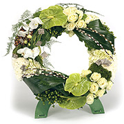Tropical Enchantment Wreath - Funeral Flowers Blackpool